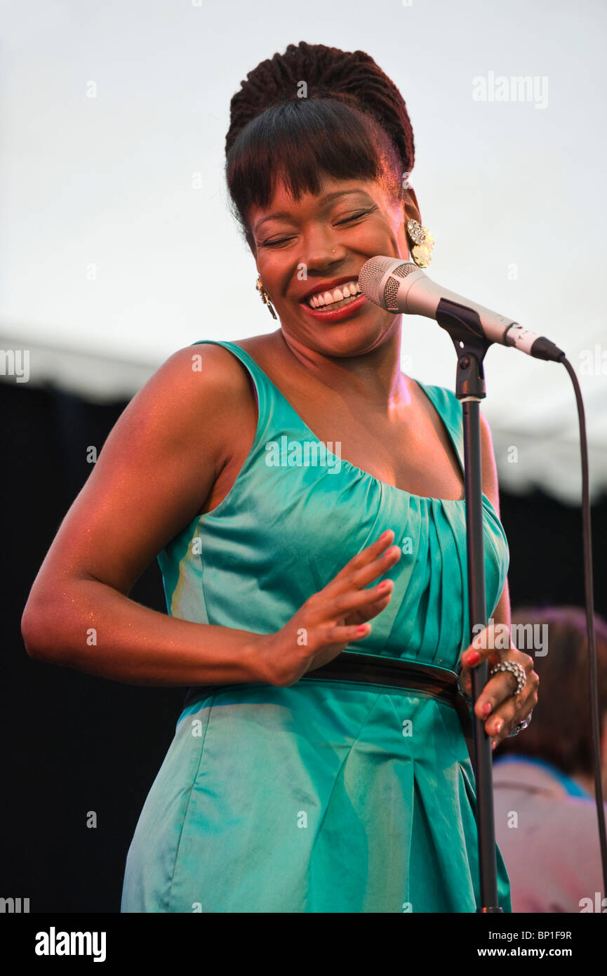 Jazz singer China Moses singing with the Raphel Lemonnier Quartet on ...