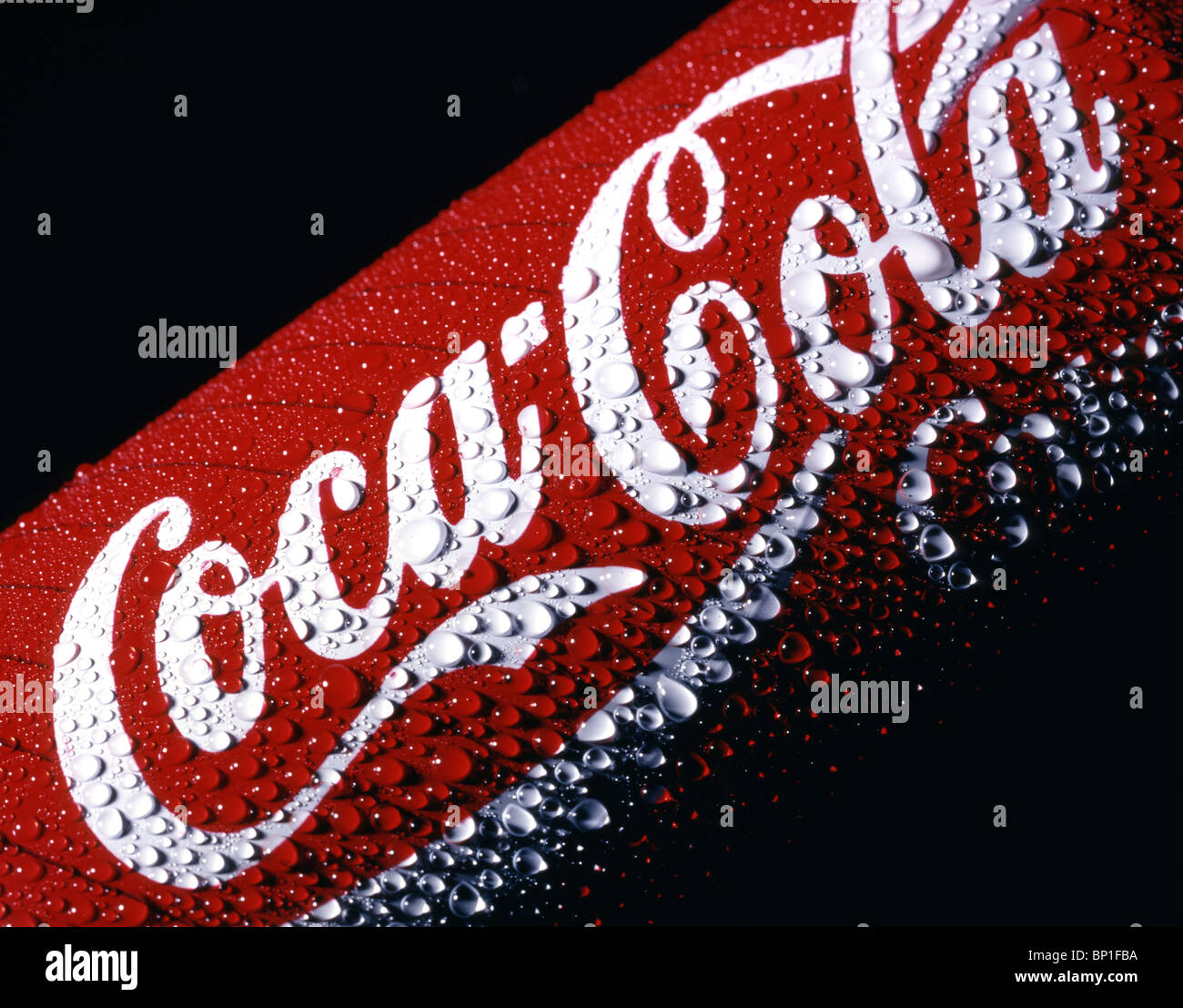 Coca Cola drinks can covered in water droplets Stock Photo - Alamy