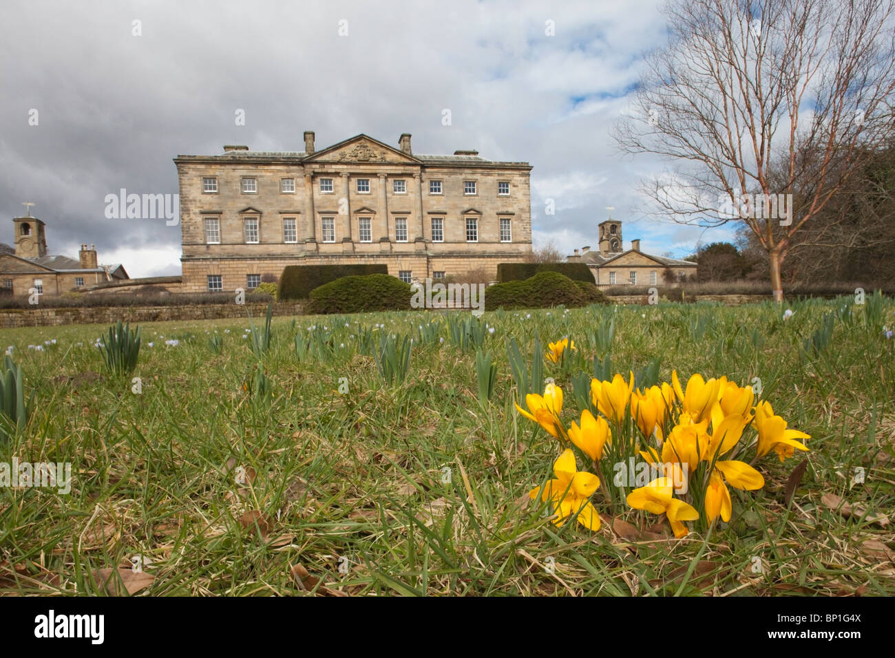 Northumberland, England; The Grounds In Front Of Howick Hall Stock ...