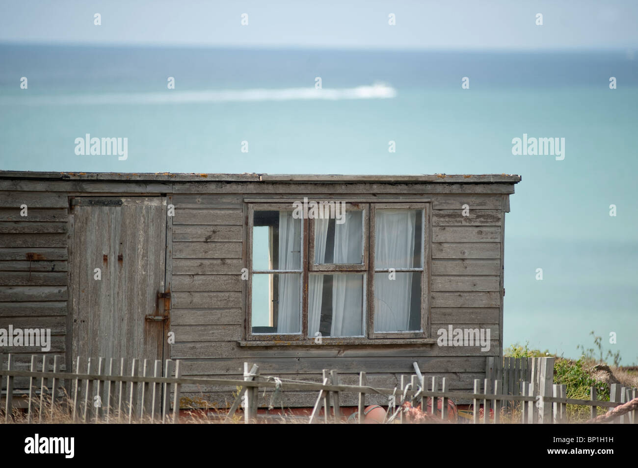Seaside Wooden Hut Stock Photo - Alamy