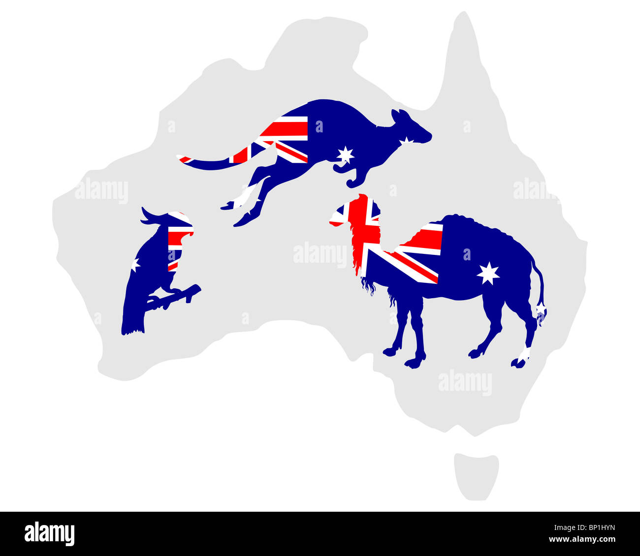 Australian flag the red ensign Cut Out Stock Images & Pictures - Alamy