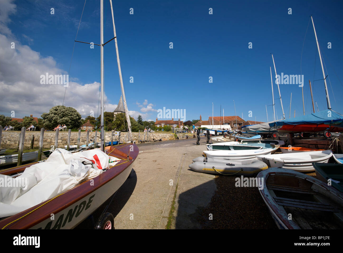 Bosham West Sussex UK Foreshore Harbor Harbour Channel Stock Photo - Alamy