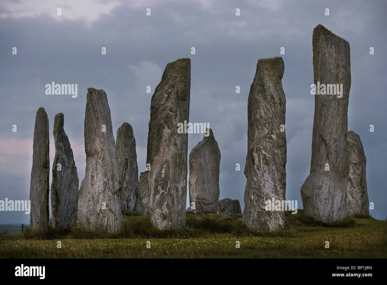 Callanish standing stones (or Calanais), island of Lewis, outer ...