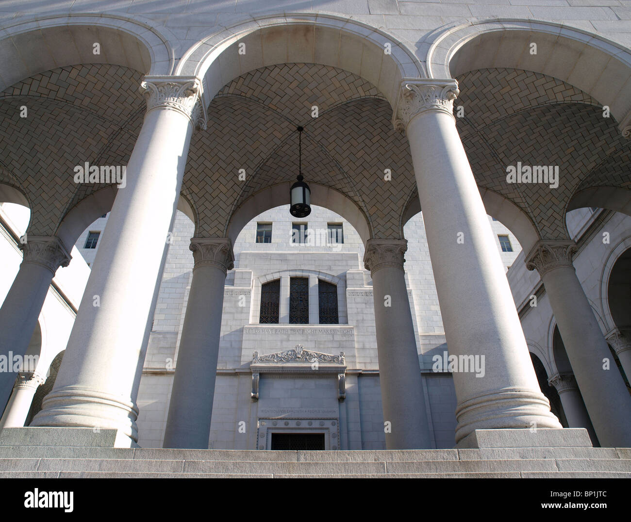Graceful arches and afternoon light at the historic Los Angeles City ...