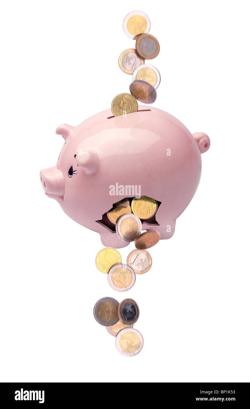 Euro coin breaking Cut Out Stock Images & Pictures - Alamy