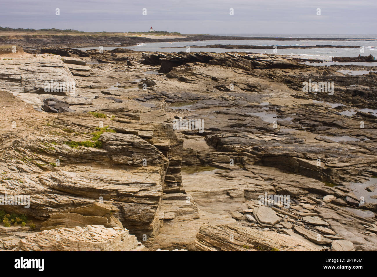 France, Brittany, Morbihan, Groix island, François Le Bail geological ...