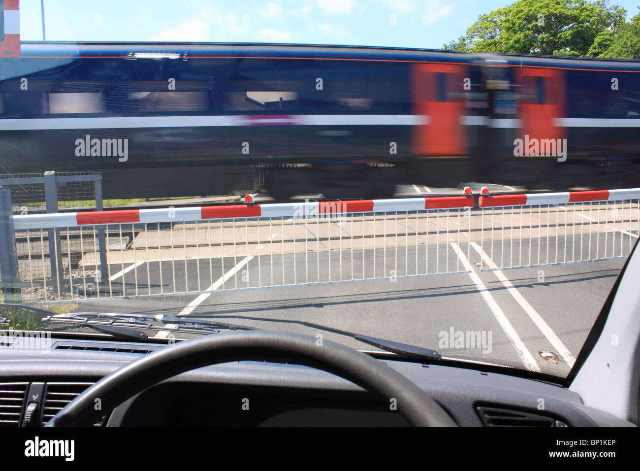 Crossing traffic stopped halted waiting wait beal hi-res stock ...