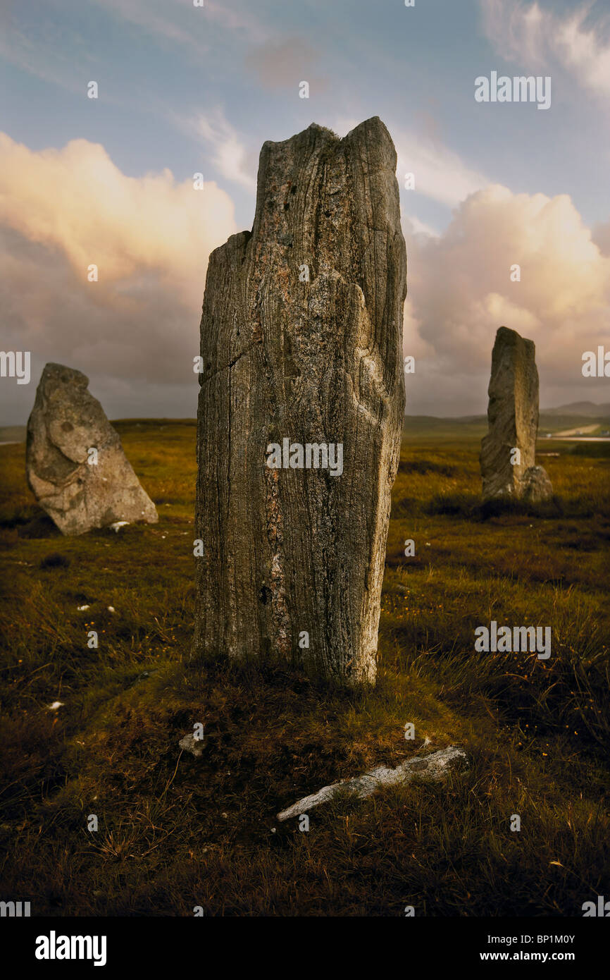 Callanish iii standing calanais island hi-res stock photography and ...