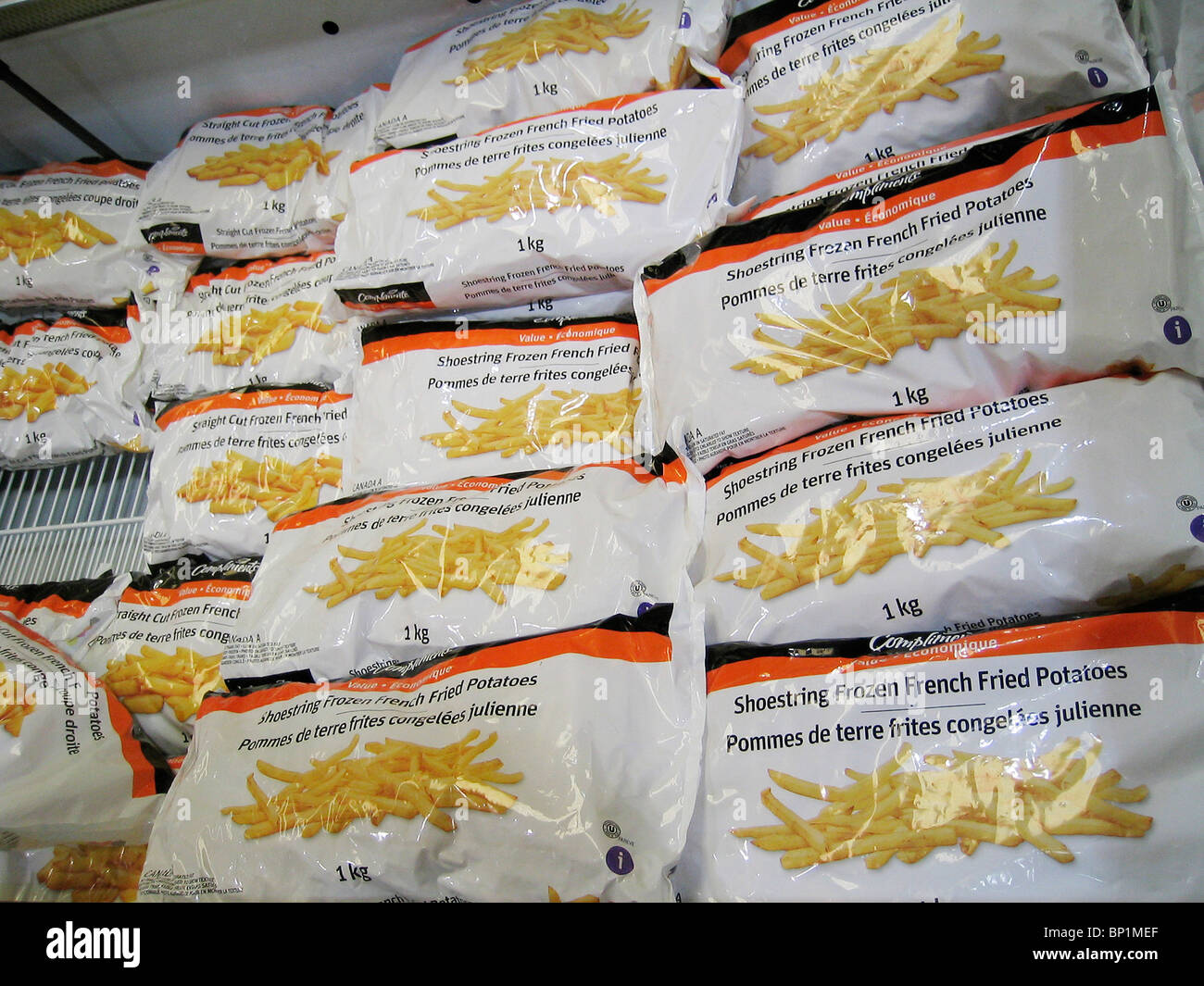 Canada, Quebec, frozen french fried potatoes Stock Photo - Alamy