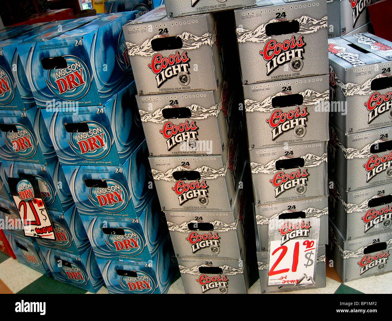 Canada, Quebec, beers in a superstore Stock Photo - Alamy