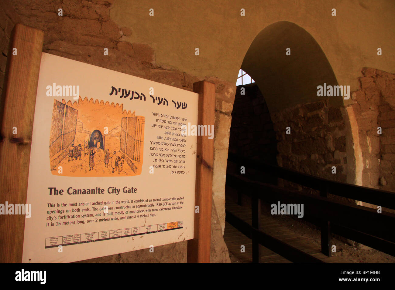 Israel, Southern Coastal Plain, the Canaanite City Gate of Ashkelon ...