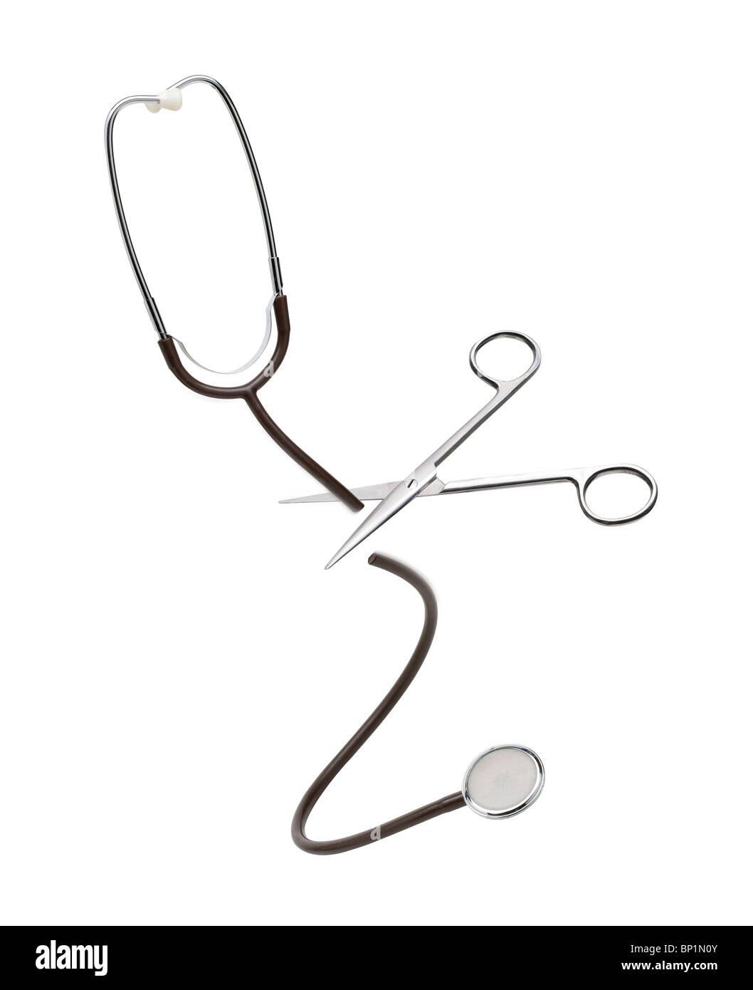 Scissors cutting stethoscope Stock Photo - Alamy