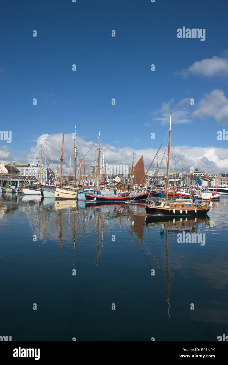 View of the Barbican and Sutton Harbour quarter, Plymouth Classic Boat ...
