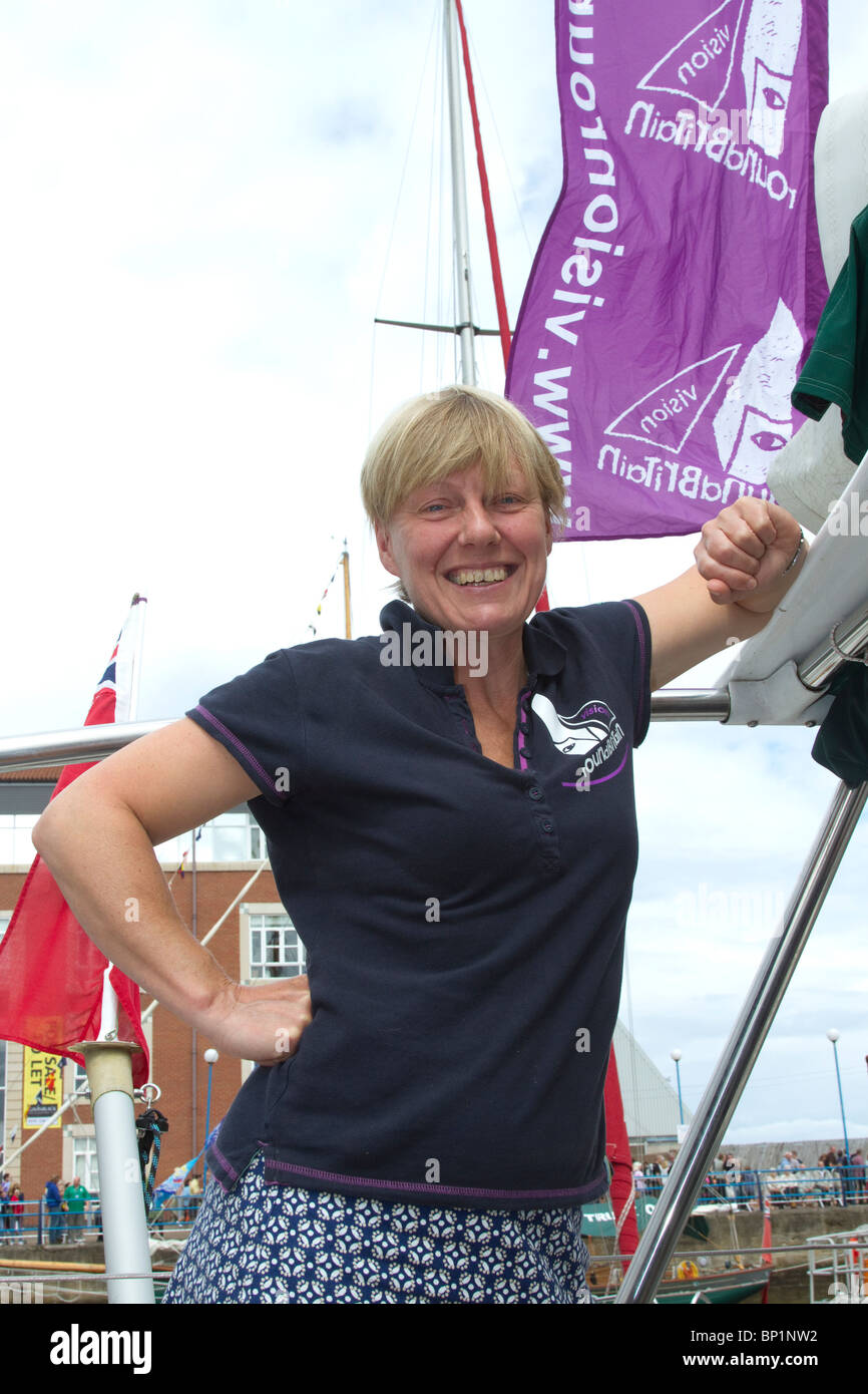 Vision Round Britain Crew at Hartlepool Tall Marina, Teesport, North ...