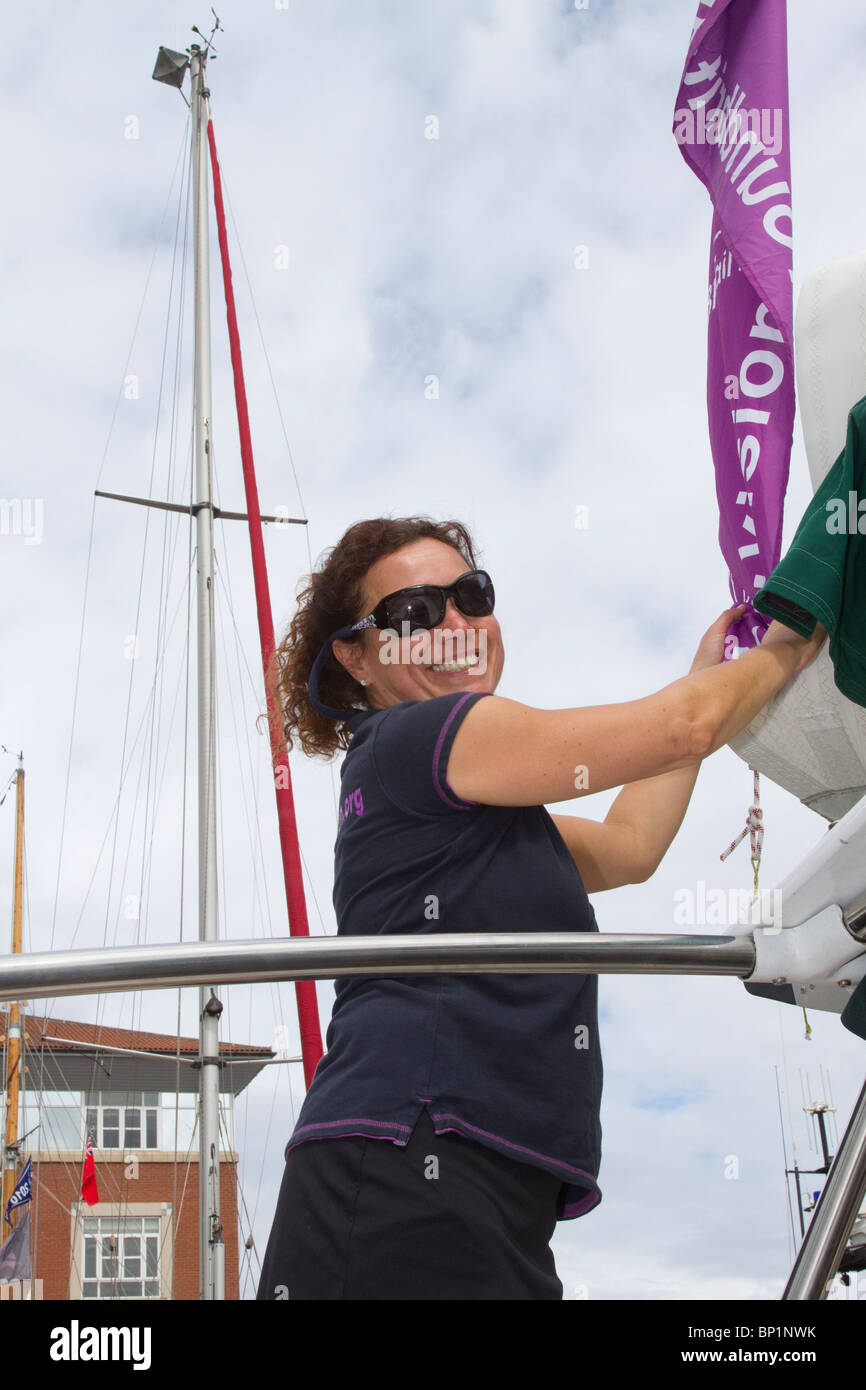 Vision Round Britain Crew at Hartlepool Tall Marina, Teesport, North ...