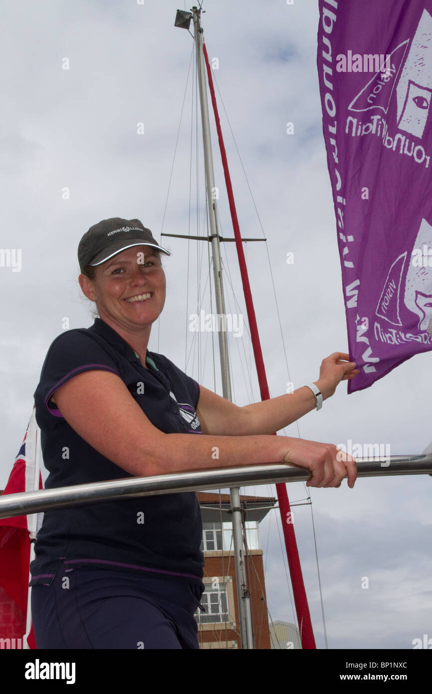 Vision Round Britain Crew at Hartlepool Tall Marina, Teesport, North ...