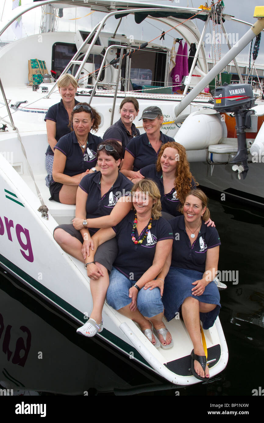 Vision Round Britain Crew at Hartlepool Tall Marina, Teesport, North ...