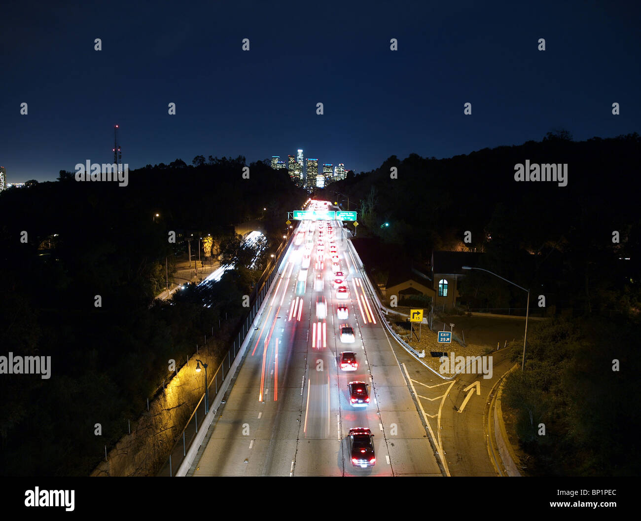 Pasadena freeway downtown los angeles hi-res stock photography and ...
