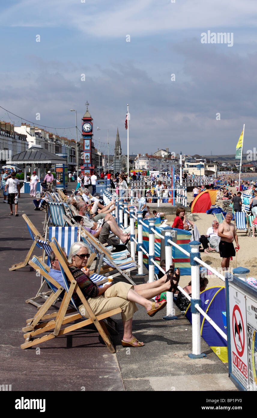 Seafront promenade weymouth hi-res stock photography and images - Alamy