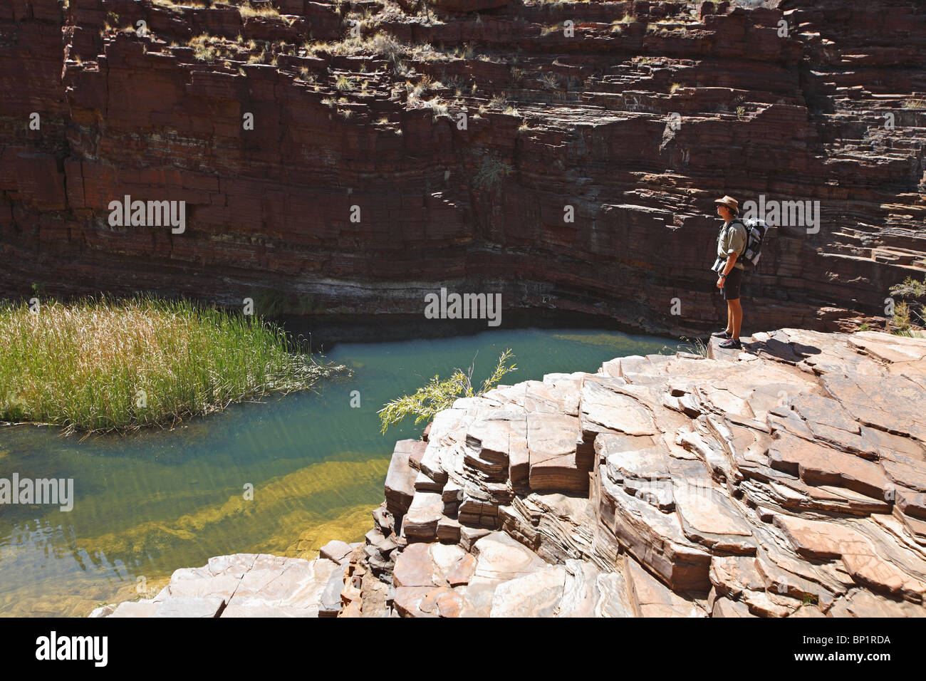 Dales Gorge in Karijini National Park with Fortescue Falls, Tom Price ...