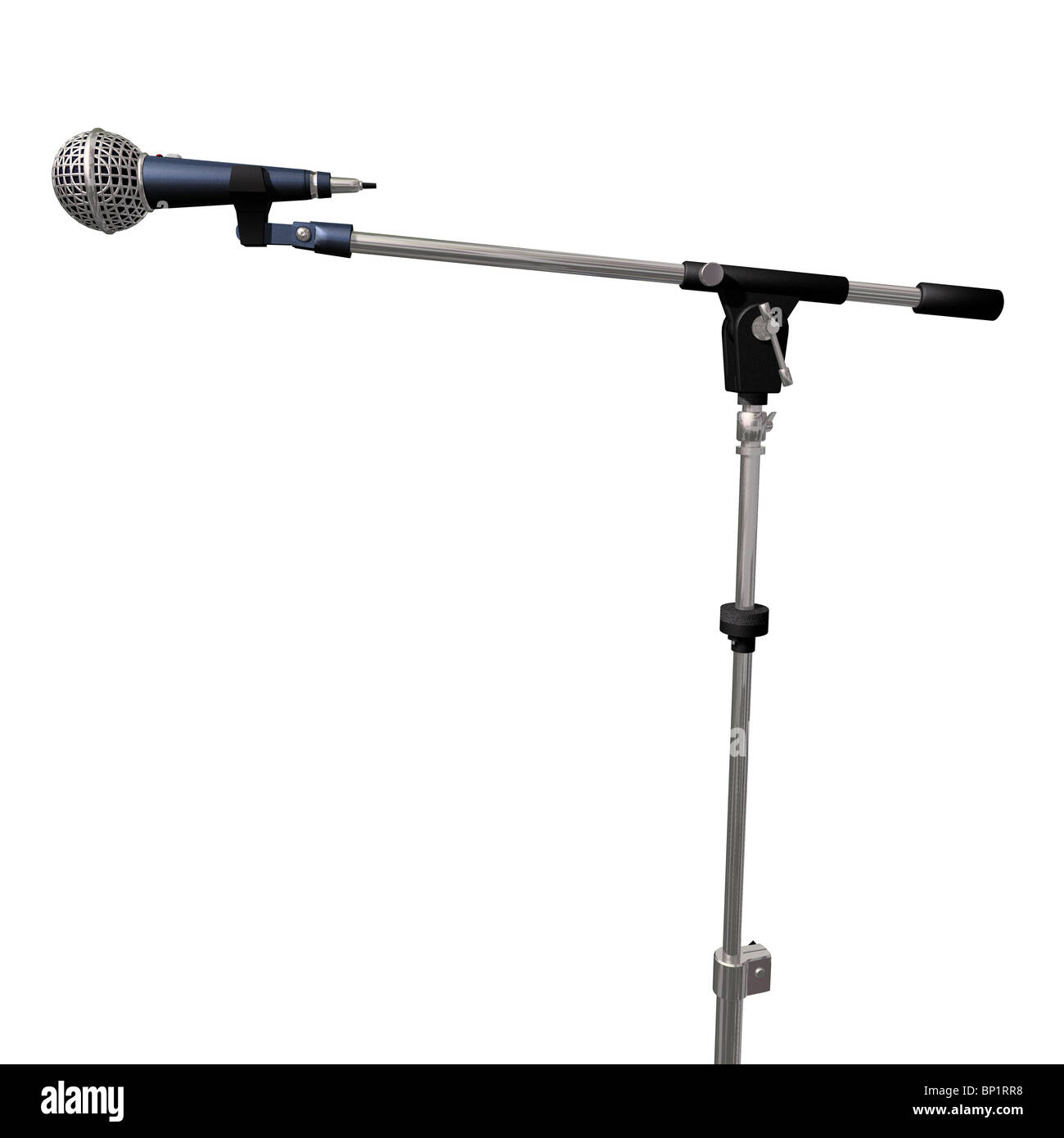 Microphone isolated on a white background Stock Photo - Alamy