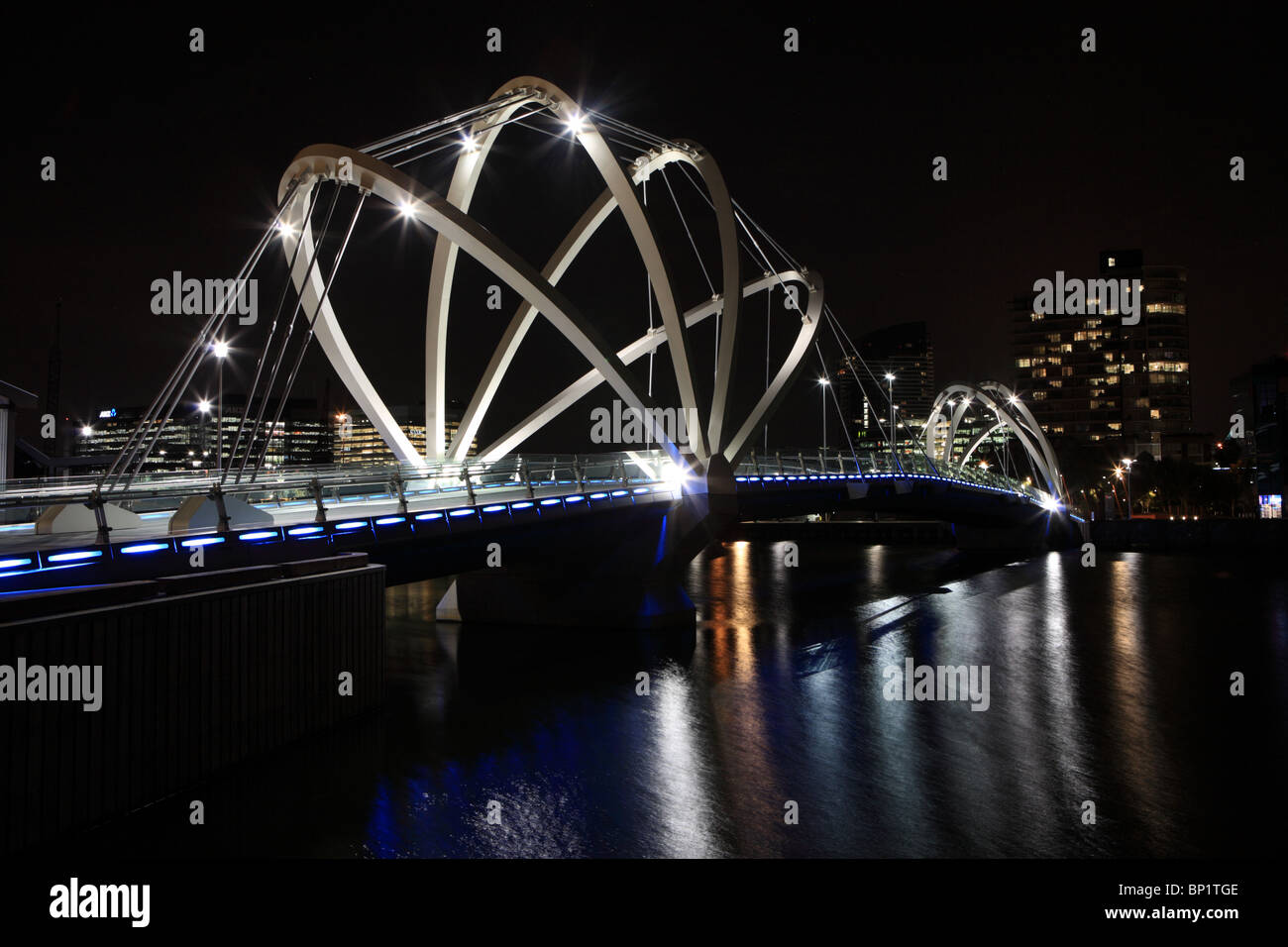 The Melbourne Skyline at night. Victoria, Australia Stock Photo - Alamy