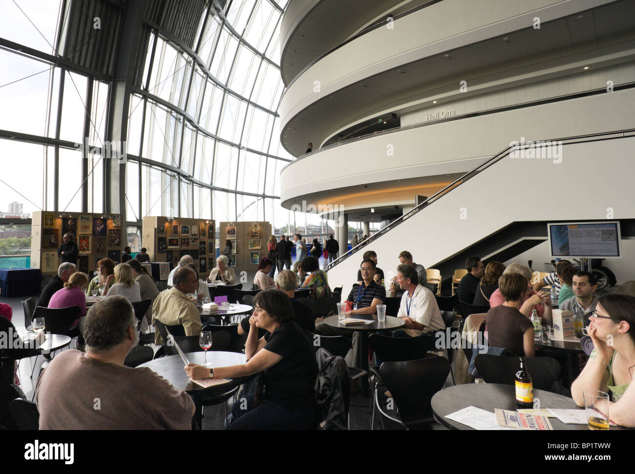 The Sage, Gateshead UK, concert venue - foyer and Sir Michael Straker ...
