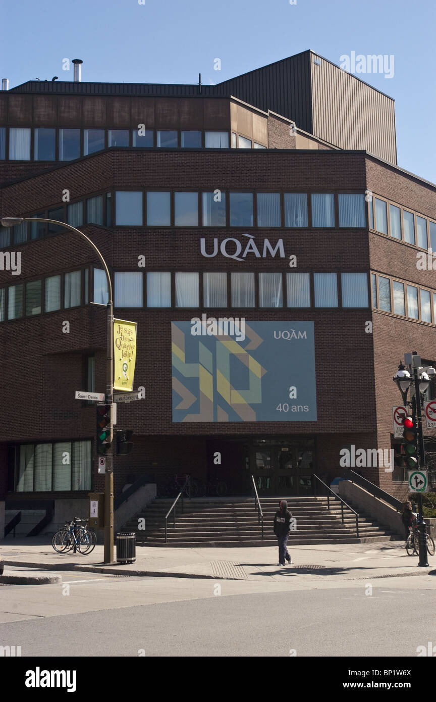 UQAM (Université du Québec à Montréal) university building on Saint ...