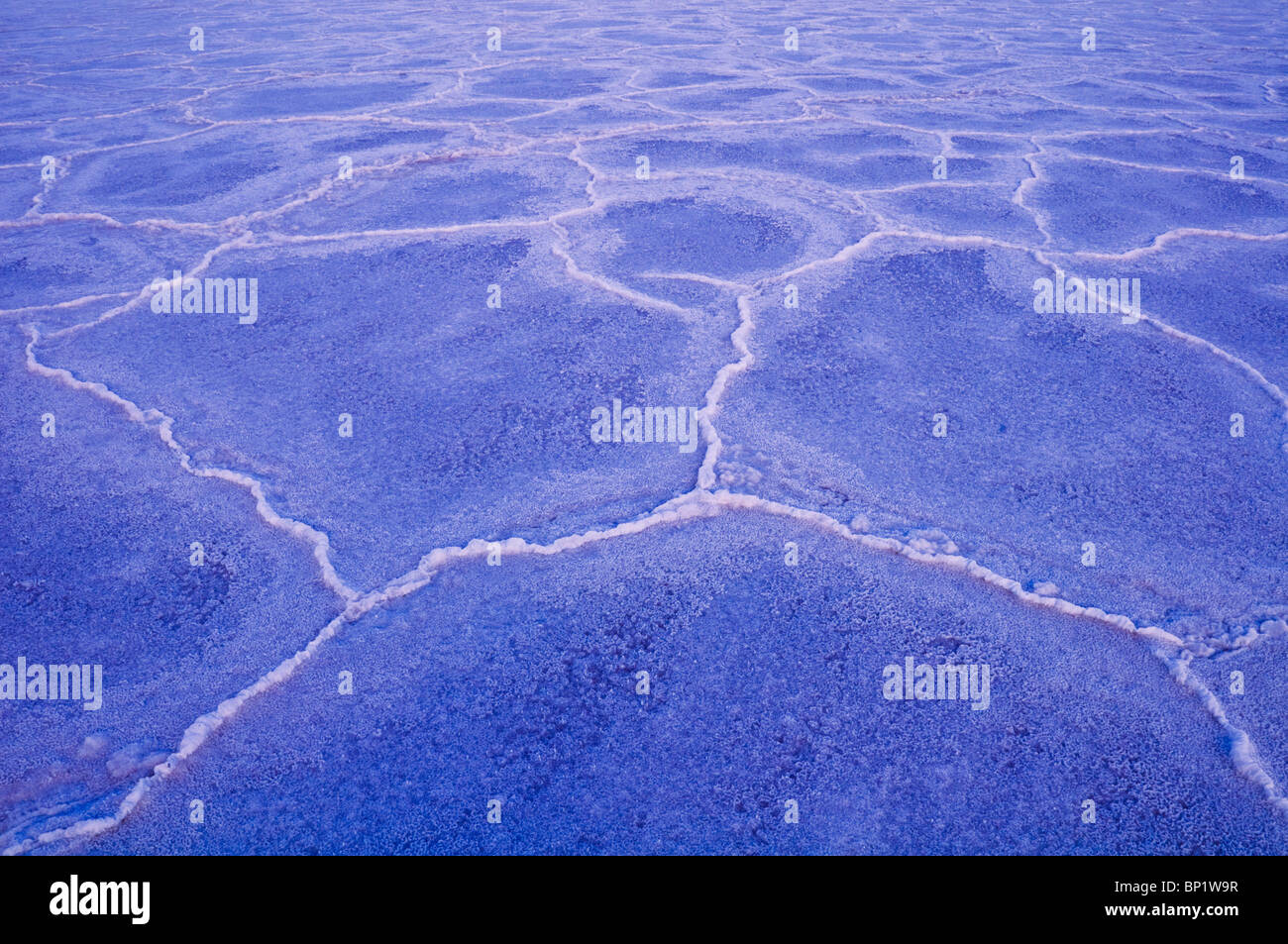 Salt pan patterns, Death Valley National Park. California Stock Photo ...