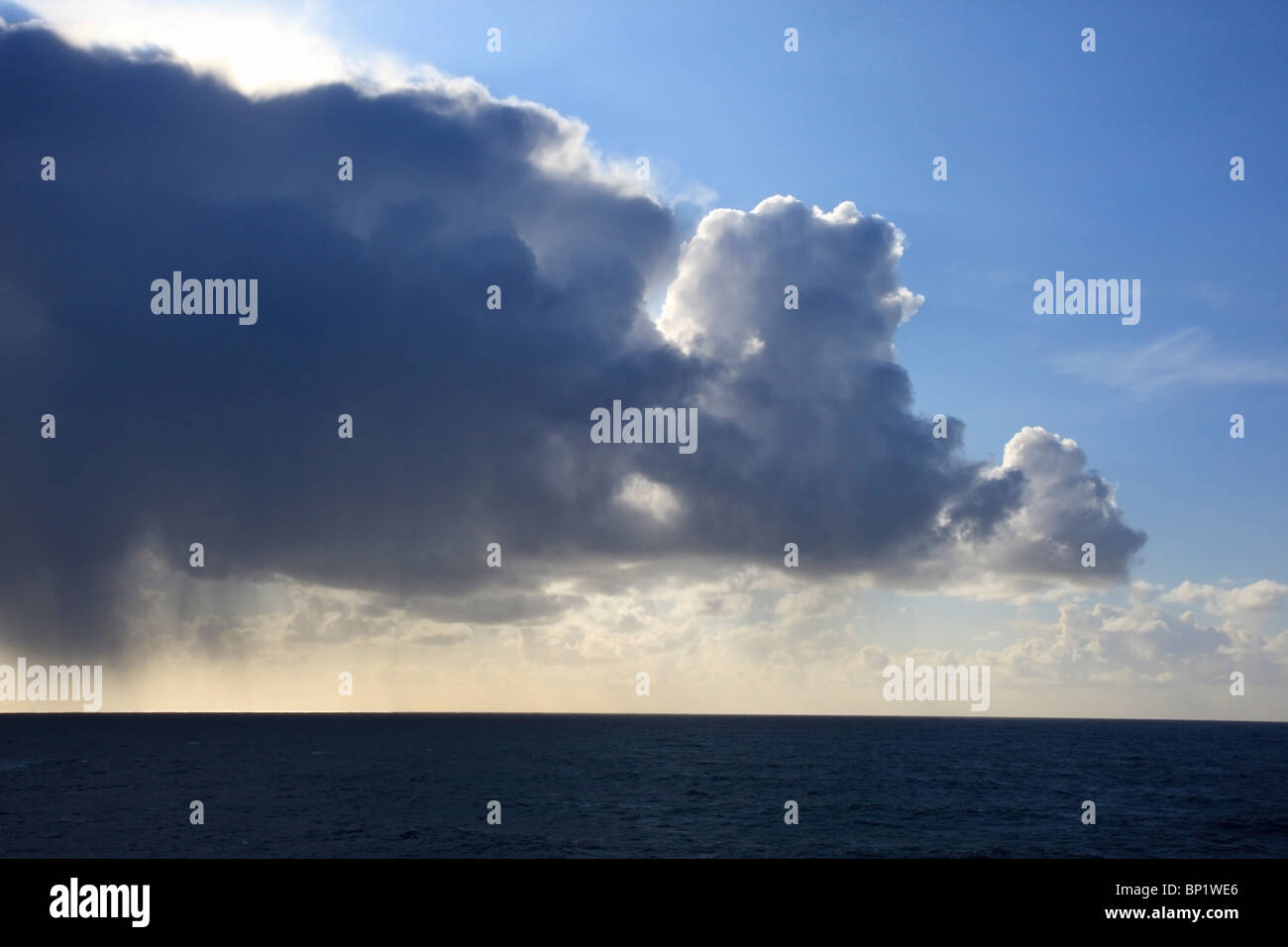 Oregon, United States Of America; Sunlight Behind Dark Clouds Over The ...
