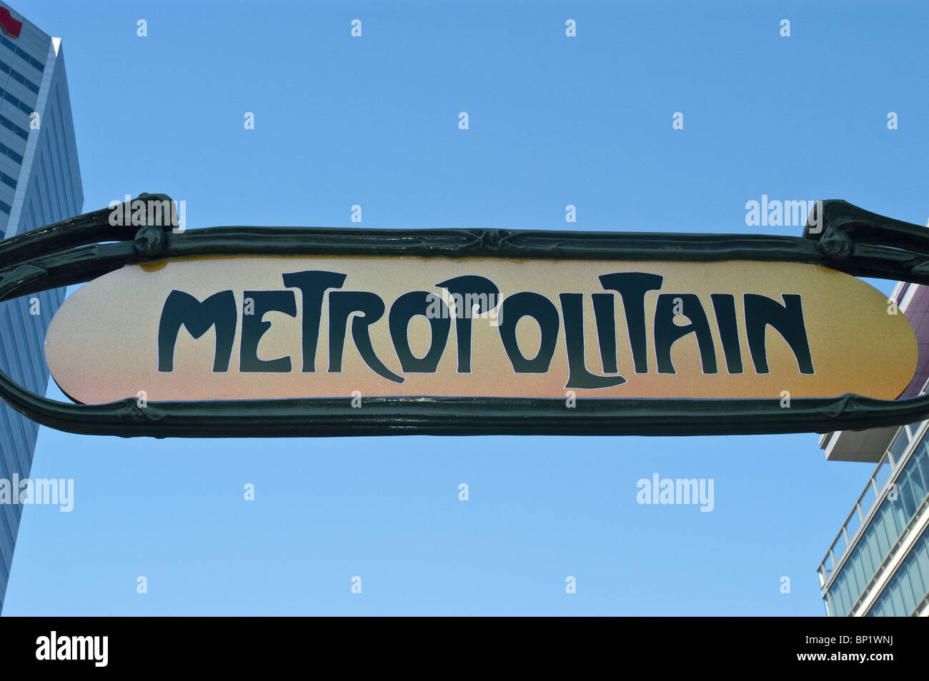 Metropolitain sign of Montreal Metro at Square-Victoria by Hector ...