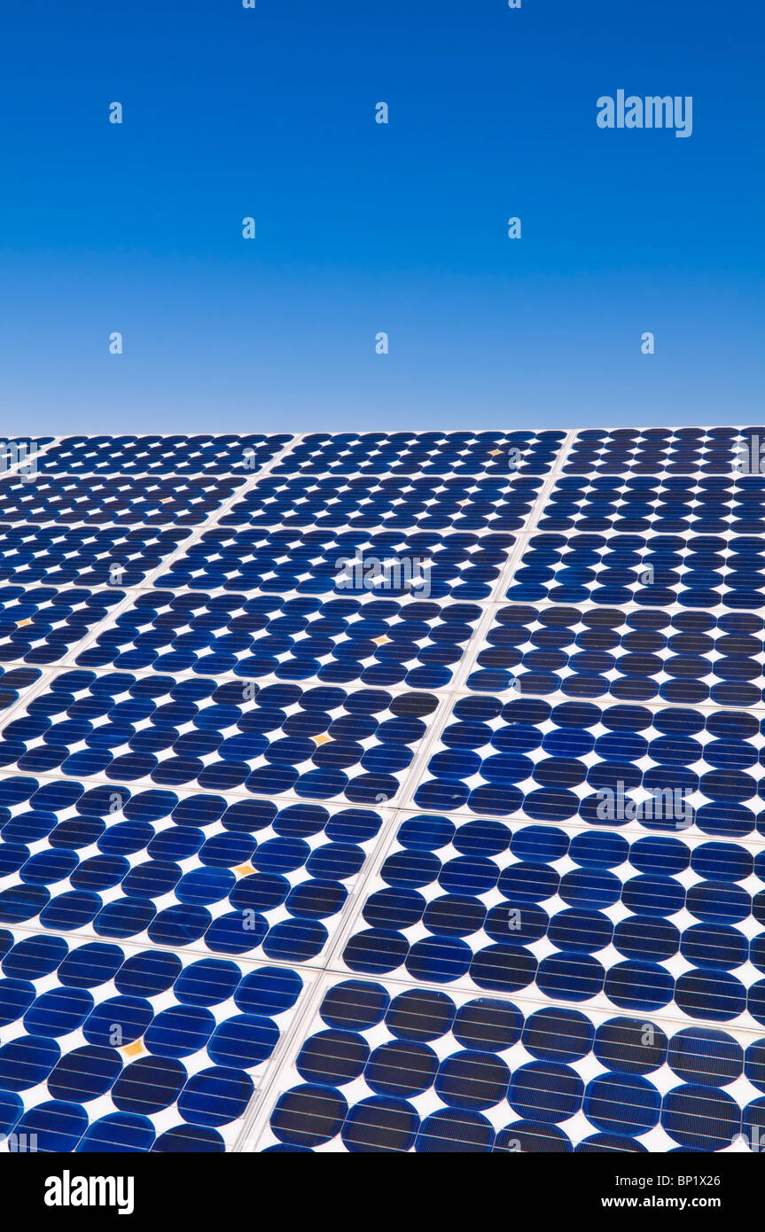 Solar panels, Death Valley National Park. California Stock Photo - Alamy