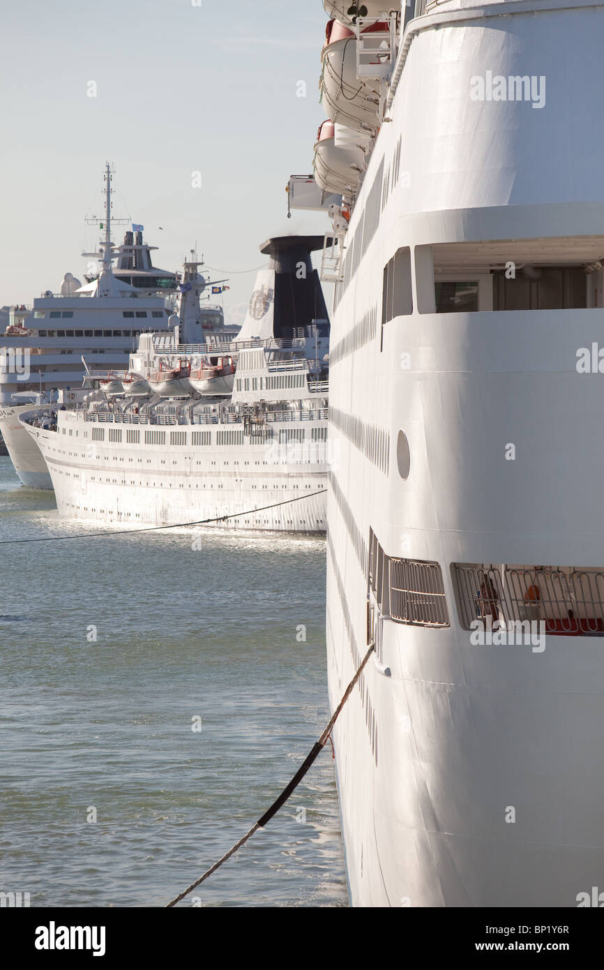 passenger ships berthed at civitavecchia (the passenger port for ...