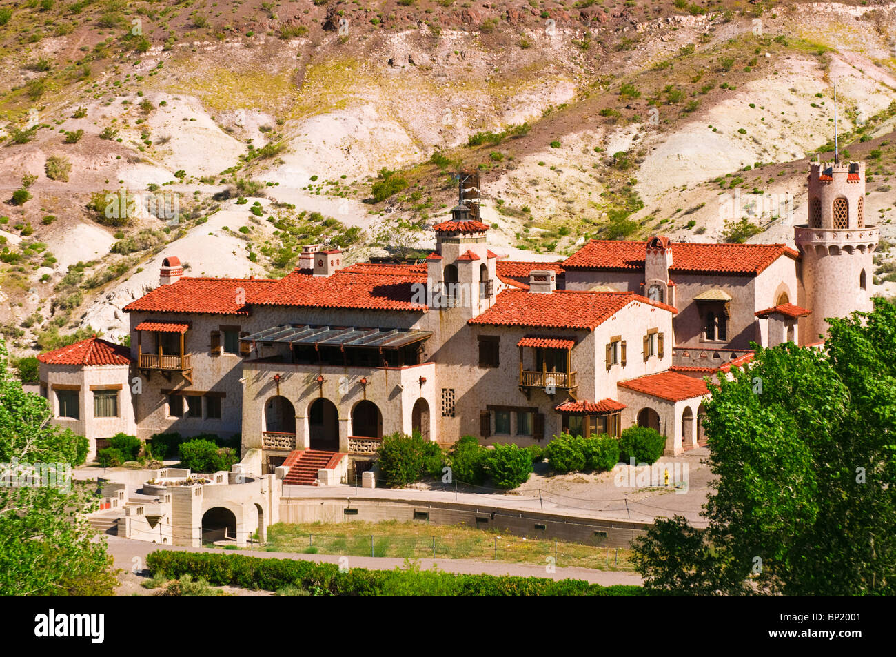 Scottys Castle, Death Valley National Park. California Stock Photo - Alamy