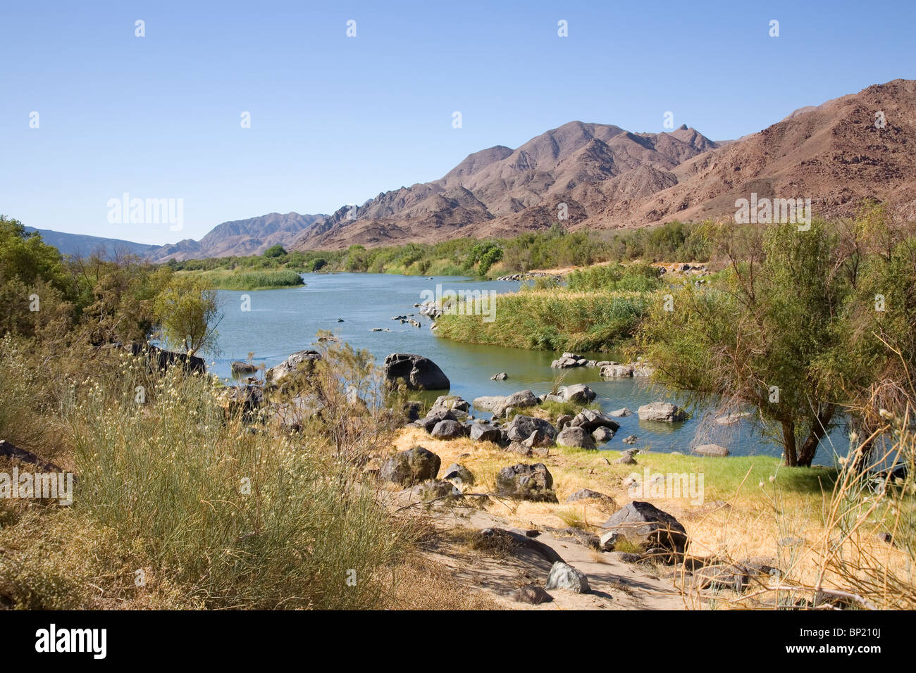 Orange River Riverbed - Namibia Side Stock Photo - Alamy