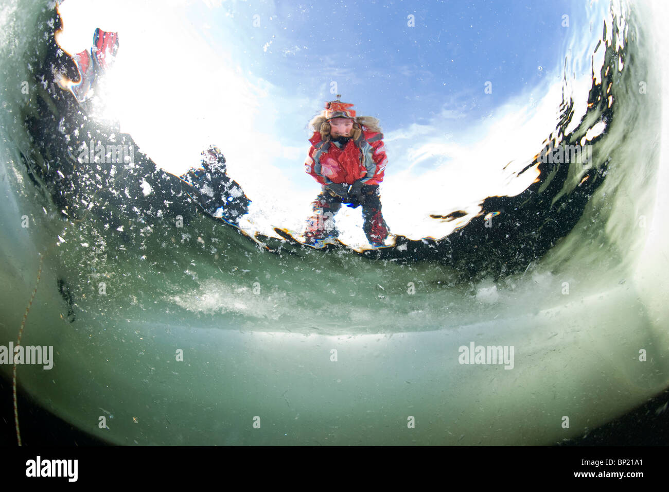 Extreme ice diving hi-res stock photography and images - Alamy