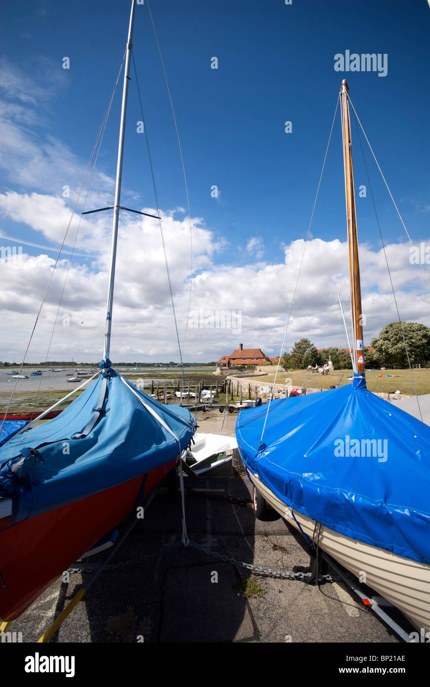 Bosham West Sussex UK Foreshore Channel Harbor Harbour Sailing Dingies ...