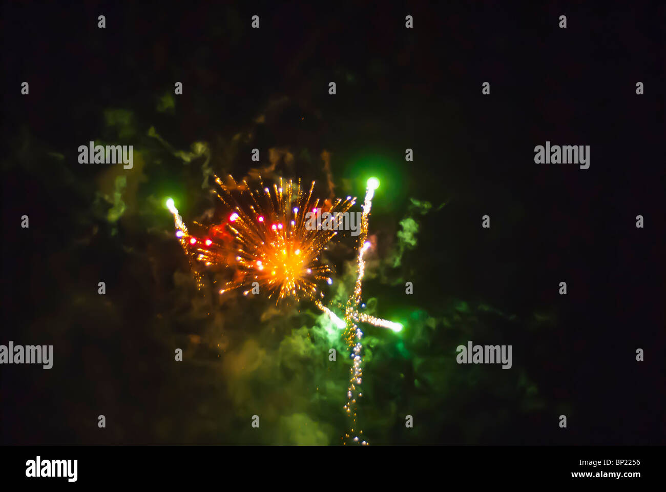Firework in the sky Stock Photo - Alamy