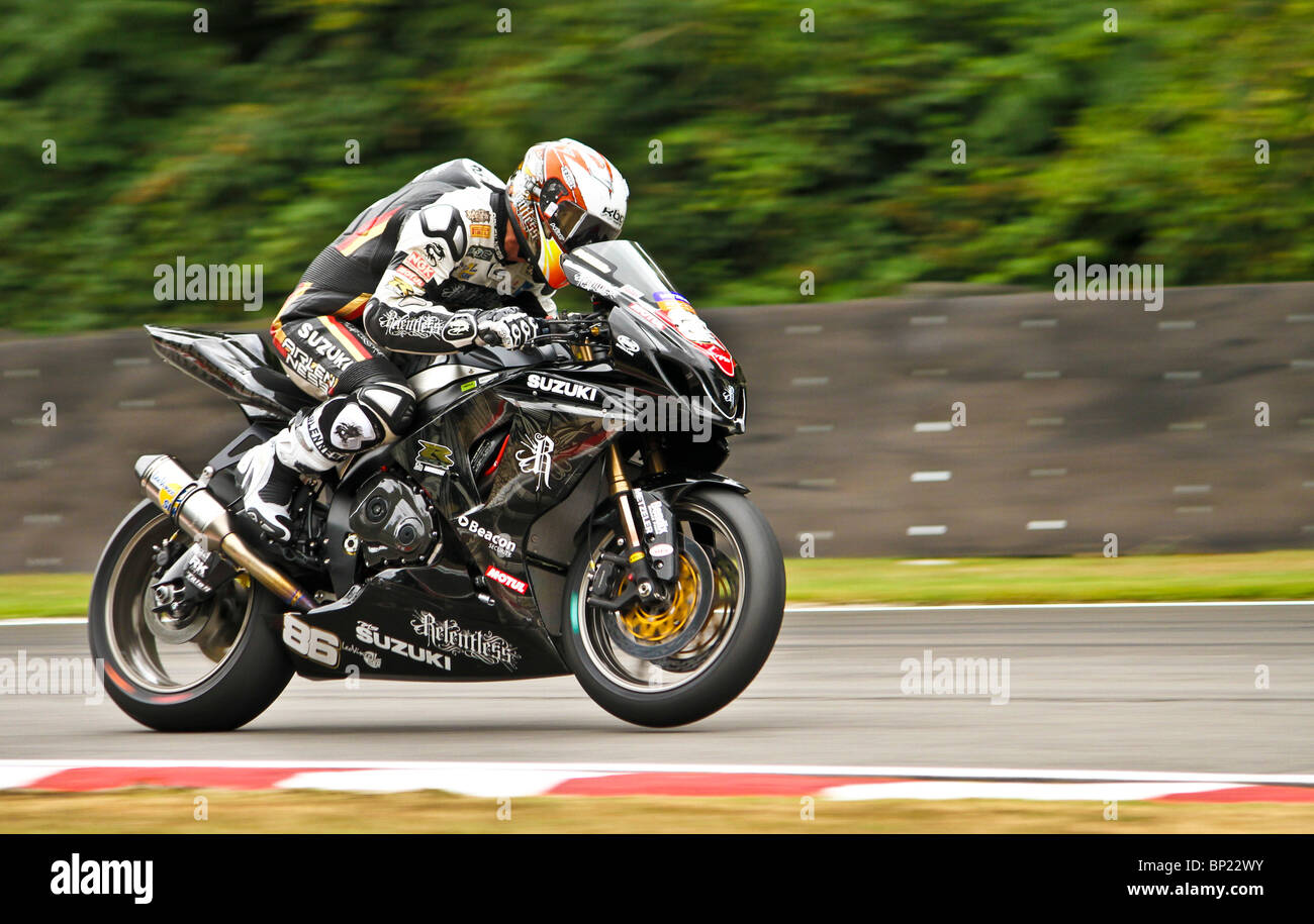 Cameron DONALD of team Relentless on his 1000 Suzuki accelerating out ...