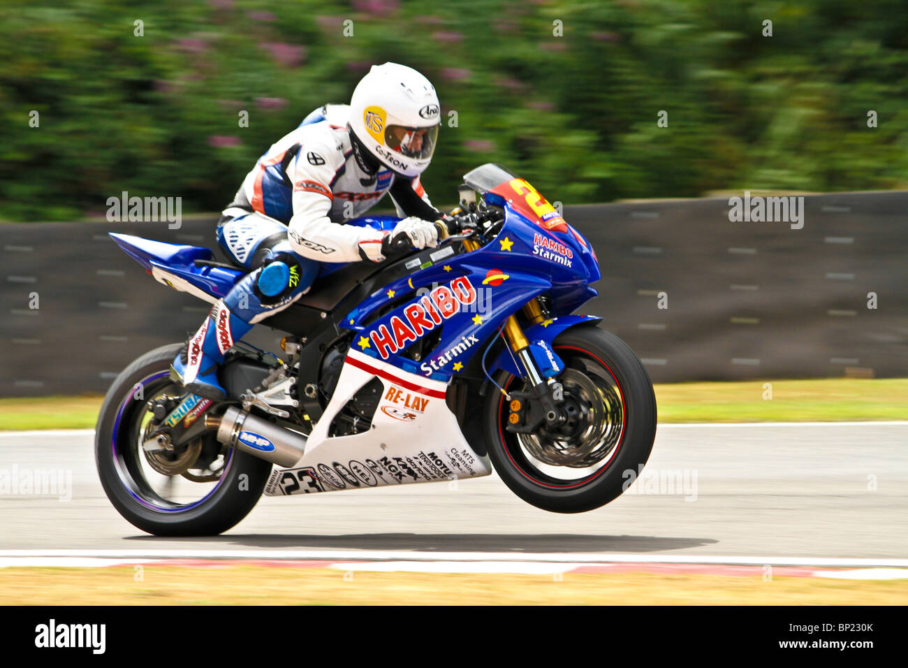 Alex Olsen on his Yamaha YZF-R6 riding for Team Haribo Starmix during ...