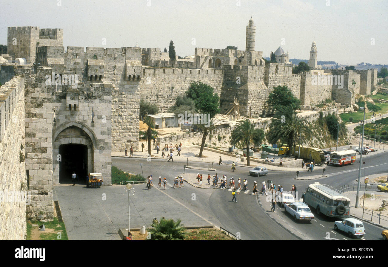 JERUSALEM - THE JAFFO GATE THE WESTERN ENTRANCE TO THE OLD CITY BUILT ...