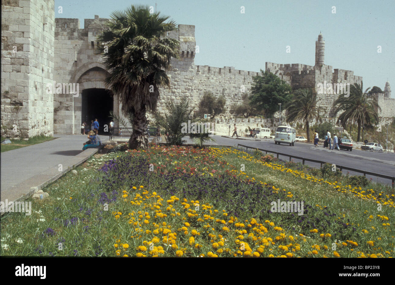 JERUSALEM - THE JAFFO GATE THE WESTERN ENTRANCE TO THE OLD CITY BUILT ...