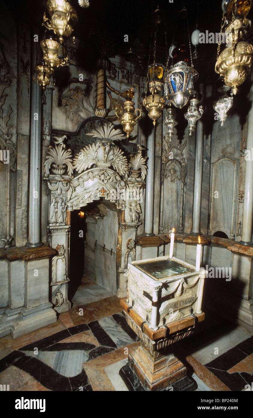 334. HOLY SEPULCHRE, THE CHAPEL OF THE ANGEL, A SMALL ROOM AT THE ...