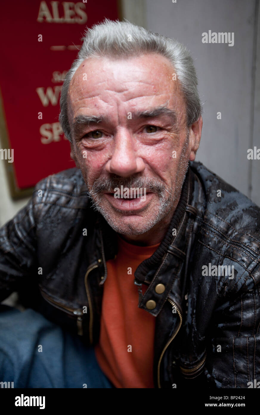 Man begging on London street Stock Photo - Alamy