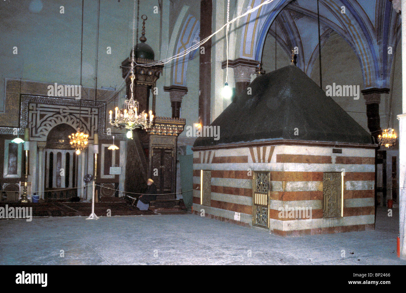 412. HEBRON, THE MACHPELA, THE SHRINE THAT MARKS THE BURRIAL PLACE OF ...