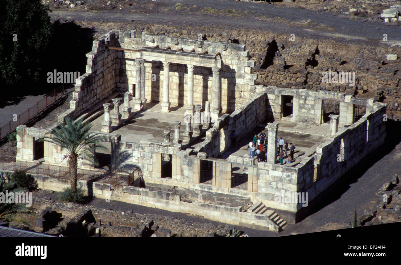 CAPERNAUM - REMAINS OF THE SPLENDID SYNAGOGUE NEAR THE SEA OF GALILEE ...
