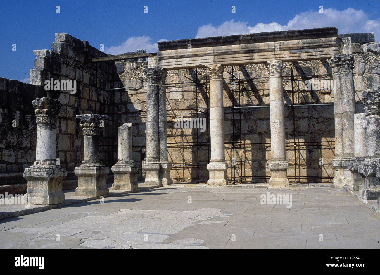 CAPERNAUM - REMAINS OF THE SPLENDID SYNAGOGUE NEAR THE SEA OF GALILEE ...