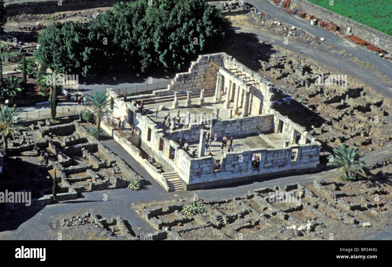 CAPERNAUM - REMAINS OF THE SPLENDID SYNAGOGUE NEAR THE SEA OF GALILEE ...
