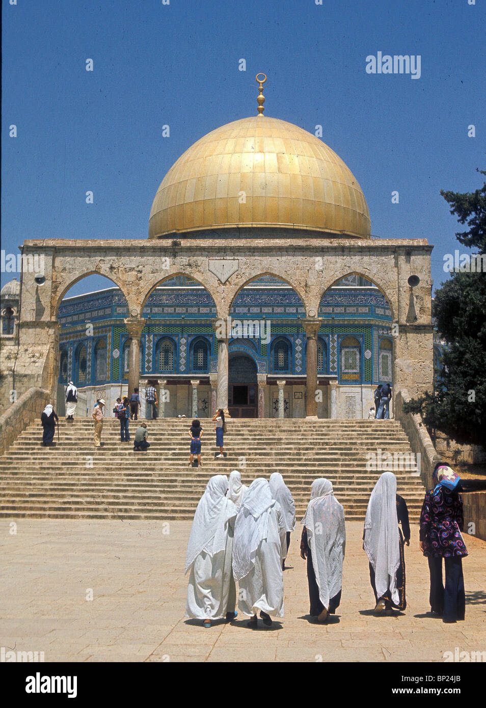 DOME OF THE ROCK - MOSQUE BUILT IN THE 7TH. C. ON MT. MORIAH ON THE ...
