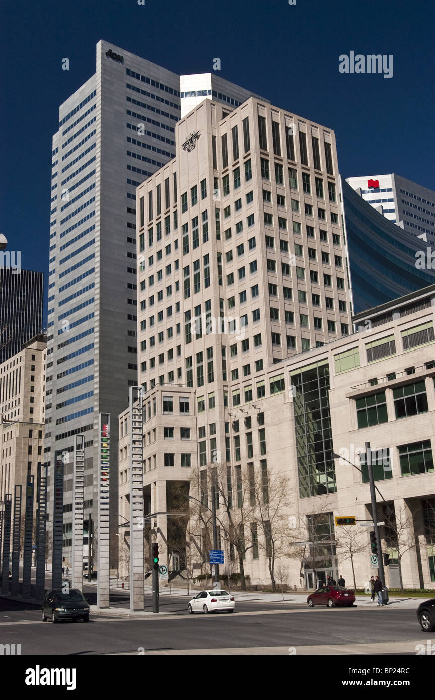 La Tour Bell and Westcliff buildings at University Street, Montreal ...